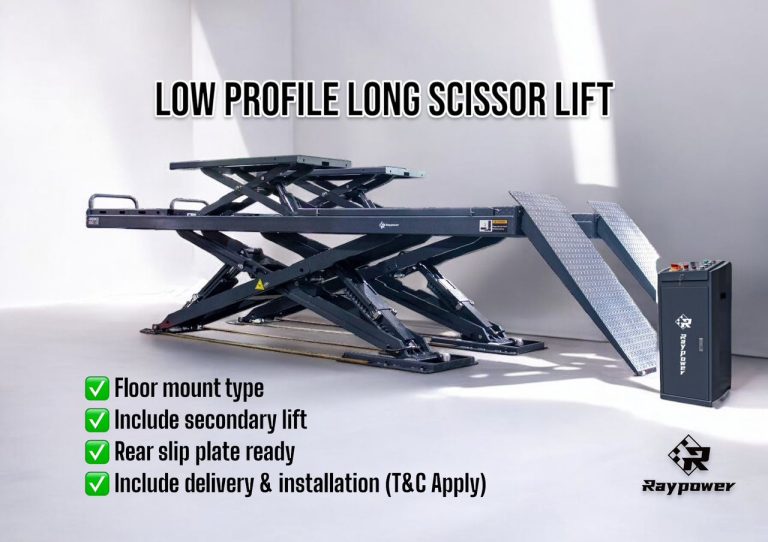 Low Profile Long Scissor Lift 4000KG (Alignment Ready) - Raypower